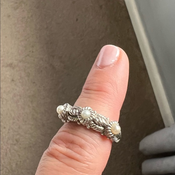 Judith Ripka | Jewelry | Authentic Judith Ripka Pearl Ring Size 7 ...